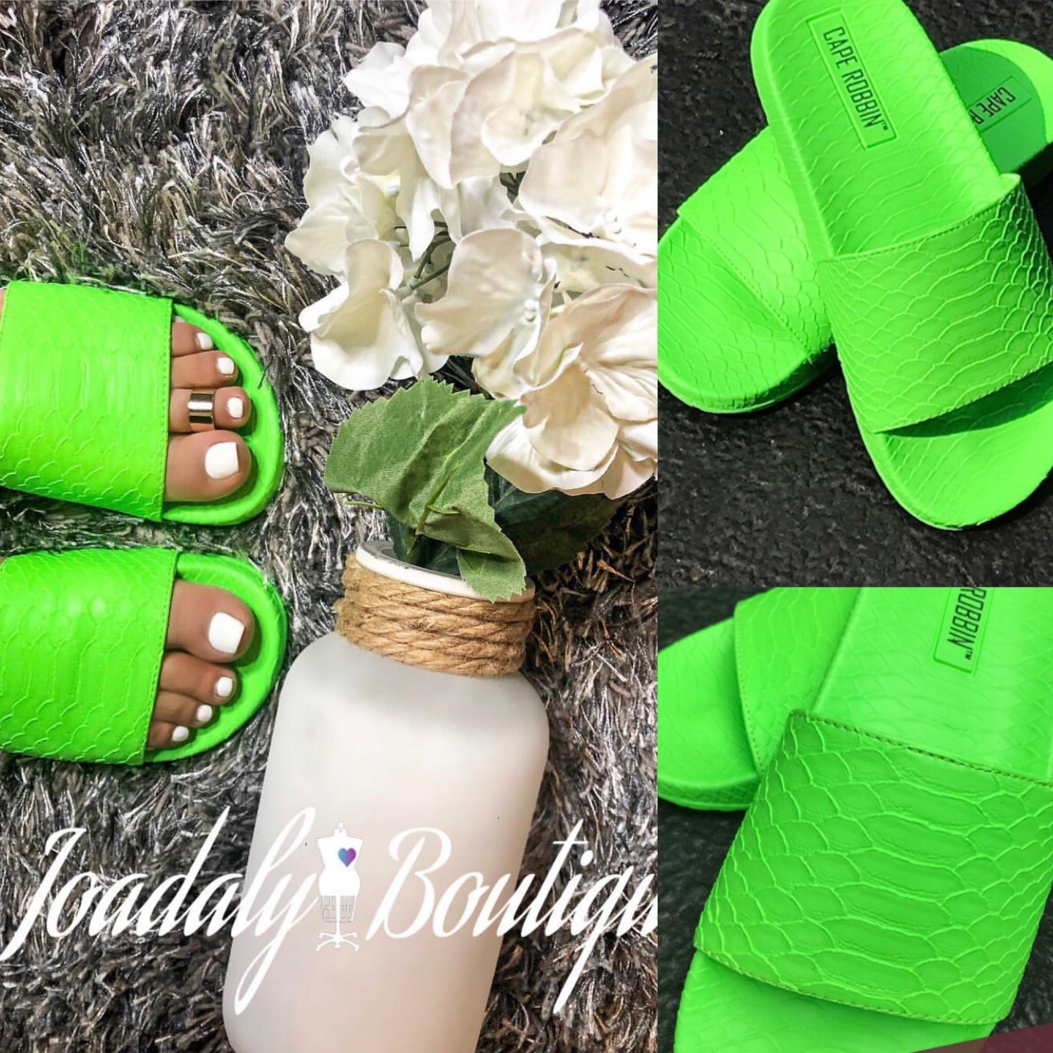TRENDY NEON GREEN SANDALS – JOADALY BOUTIQUE
